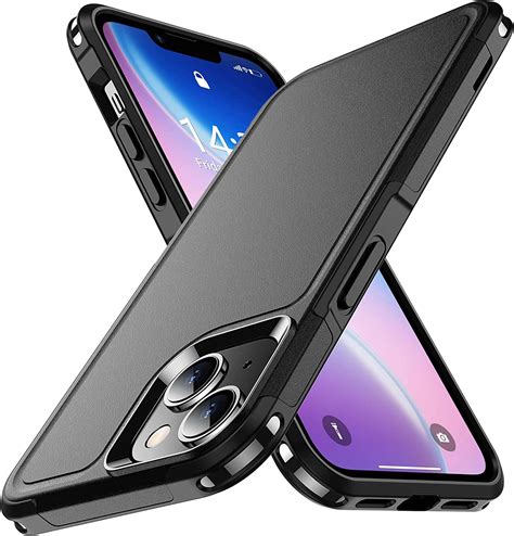 Iphone 14 Case Heavy Duty Full Body Shockproof Case Black
