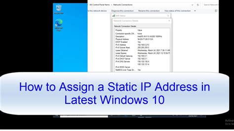 How To Assign A Static Ip Address In Windows 10 How To Configure Static Ip Address In Windows