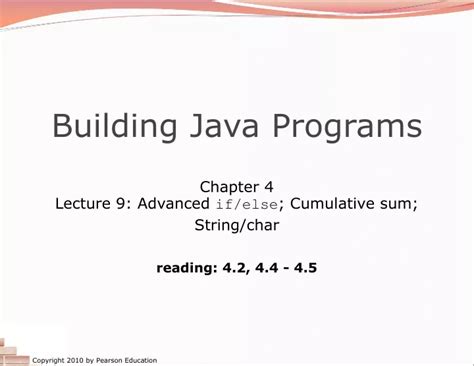 Ppt Building Java Programs Powerpoint Presentation Free Download