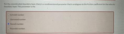 Solved For The Concentration Boundary Layer There Is A