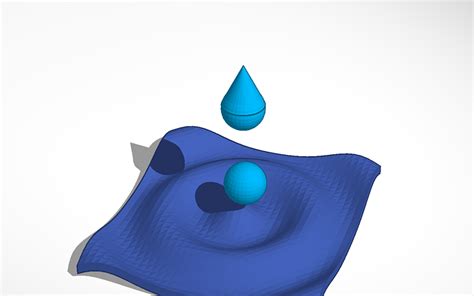 3d Design Water Drop Tinkercad