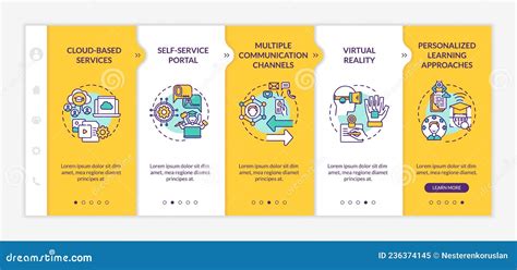 Digitalization Of Education System Onboarding Vector Template Stock Vector Illustration Of