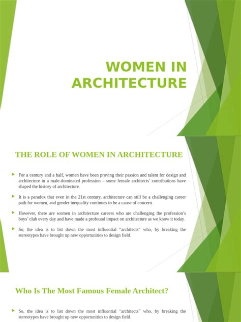 Women In Architecture Pdf Architect