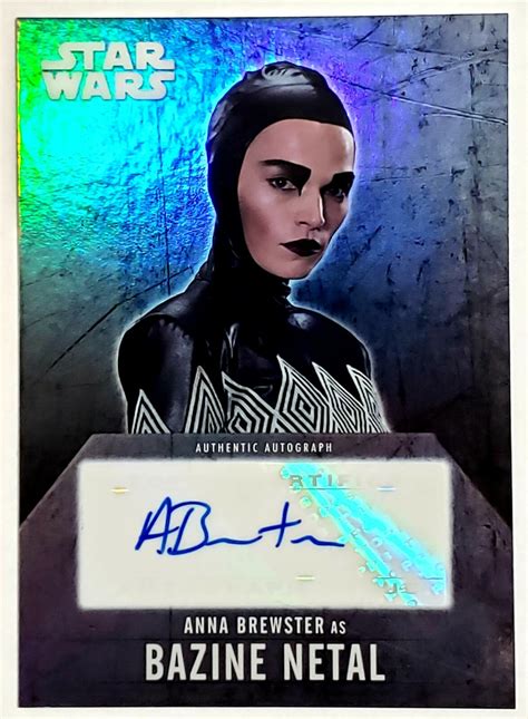 🔥2016 Topps Star Wars Evolution Bazine Netal Anna Brewster Autograph