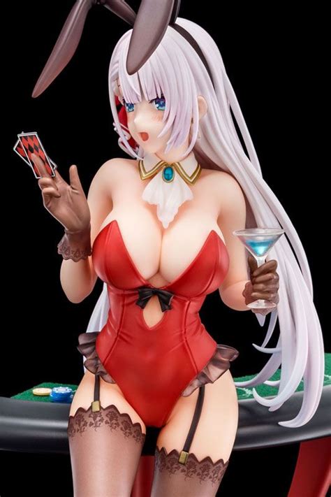 [r18] Hakoiri Musume Inc 1 6 Pvc Figure Riselia Ray Crystalia Wearing Crimson Bunny Costume