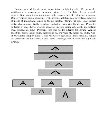 Floats Vertical And Horizontal Aligment With Several Figures And Tikz Figures TeX LaTeX
