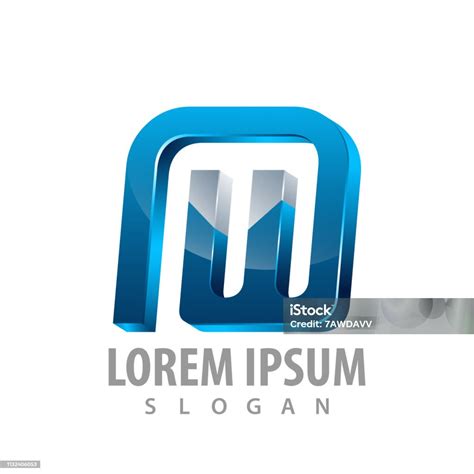 정사각형 둥근 이니셜 문자 W 로고 컨셉 디자인 3d 스타일 기호 그래픽 템플릿 요소 벡터 0명에 대한 스톡 벡터 아트 및 기타 이미지 Istock