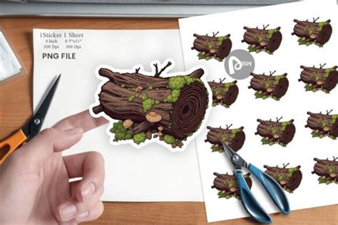 5 Fallen Log Sticker Designs And Graphics