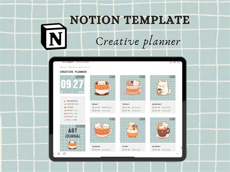 Notion Planner For Creatives Cat Themed Graphic By Petit Creation Lab Notion Planner For Creatives Cat Themed Graphic By Petit Creation Lab