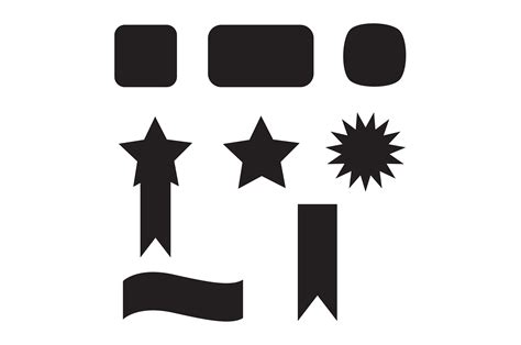 Price Tag Shapes Premium Vector Graphic By K For Kreative · Creative