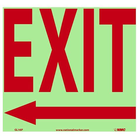 Printable Exit Sign With Arrow