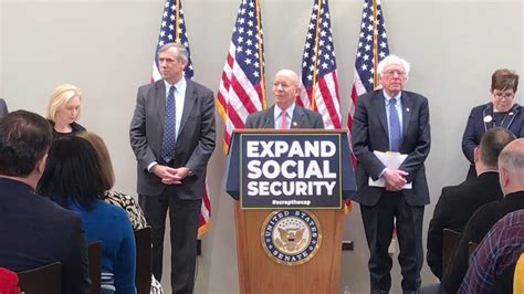 Rep Defazio And Senator Bernie Sanders Introduce The Social Security