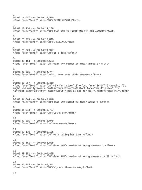 University War Ep 2 Eng Script Pdf