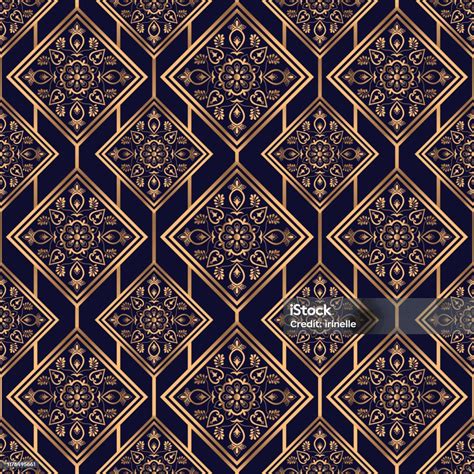 럭셔리 로얄 패턴 원활한 벡터 황금 아라베스크 타일 배경입니다 뷰티 스파 웨딩 파티 요가 벽지 선물 포장 포장지 배경을위한 동양 국경 디자인 결혼식에 대한 스톡 벡터 아트