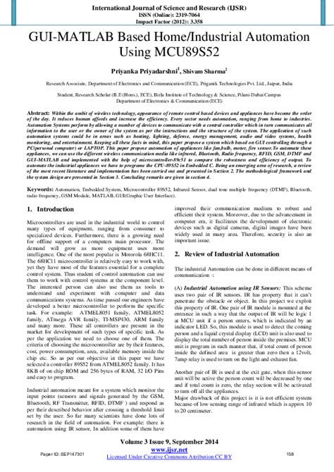 Pdf Gui Matlab Based Homeindustrial Automation Using Mcu89s52
