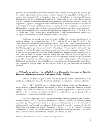 Examen Crítico Al Secreto Del Sumario Administrativo Prof Barrientos