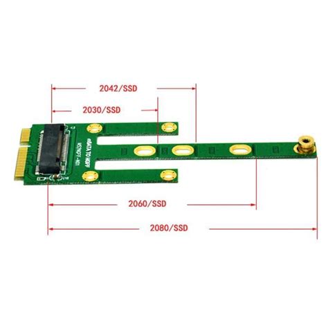Msata To M 2 Ngff B Key To Msata Male Riser Adapter 2230 2280 M2 Ssd 180 грн Запчастини для