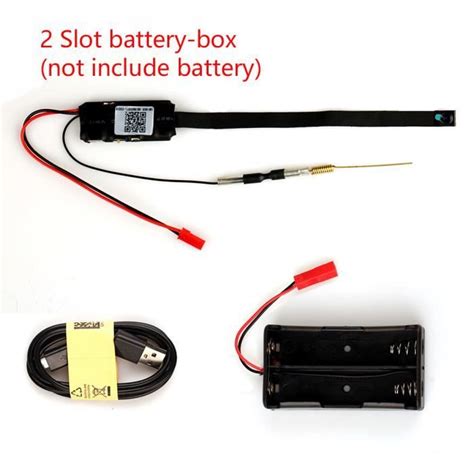 Caméra miniature WIFI IP P2P HD 1080P 2 Slot battery box 8GB TF Card Noir Cdiscount