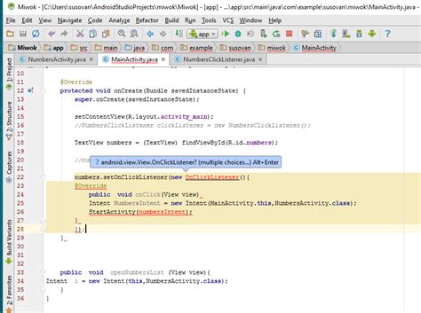 Java Can Anyone Tell Me How To Fix This On Click Listener Error