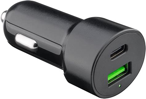Goobay Dual USB Bilsnabbladdare USB C PD W Teknikdelar Se