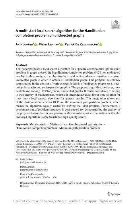 A Multi Start Local Search Algorithm For The Hamiltonian Completion