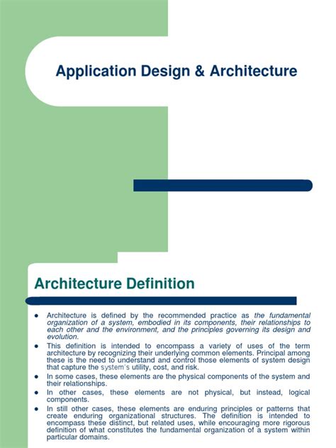 Pdf Application Design And Architecture Dokumentips