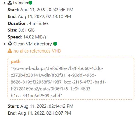 Backup Timeout Hang Or Didn T Work XCP Ng And XO Forum