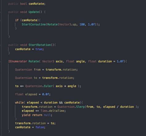 How To Smoothly Rotate An Object Over Time With A Single Button Click