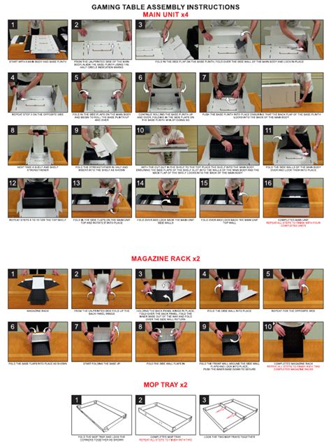 40k Fsdu Display Table Assembly Guide Comp Pdf