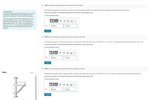Solved Part A Determining The Velocity Of The Collar At C