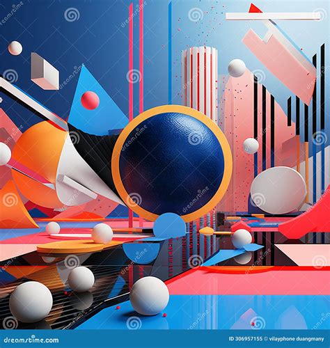 Ai Generative Futuristic Concept Design Abstract Background Stock Illustration Illustration Of