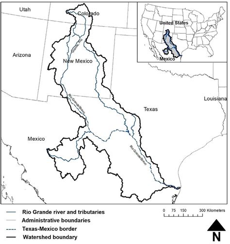 Rio Grande River And Tributaries Us And Mexico Download Scientific