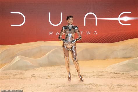 Zendaya Commands Attention In Racy Silver Robot Suit As She And