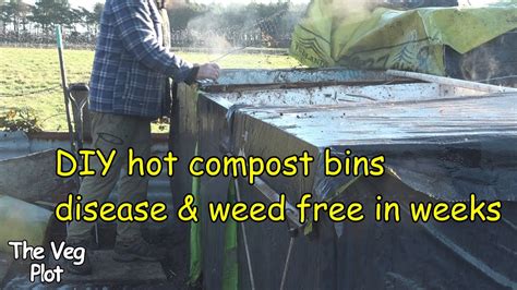 Diy Hot Compost Bins Weed Free Compost In Weeks Youtube