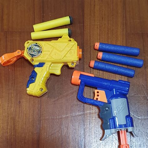 Nerf Gun N Strike Jolt Blaster And Zuru Xshot Micro Toy Gun Hobbies And Toys Toys And Games On