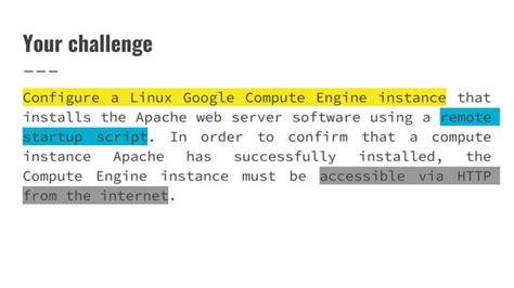 Deploy A Compute Instance With A Remote Startup Script Pptx