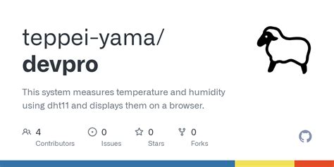 GitHub Teppei Yama Devpro This System Measures Temperature And Humidity Using Dht11 And