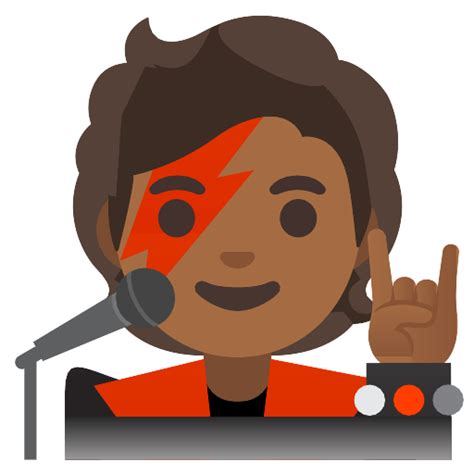 Singer Medium Dark Skin Tone Vector Svg Icon Png Repo Free Png Icons