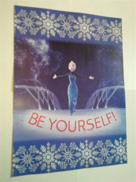 Disneys Frozen Pin Up 95 Queen Elsa Be Yourself Bidrevolution