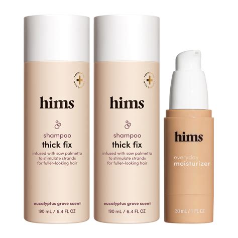 Hims Thick Fix Shampoo 2 Pack And Everyday Moisturizer