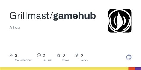 Github Grillmast Gamehub A Hub