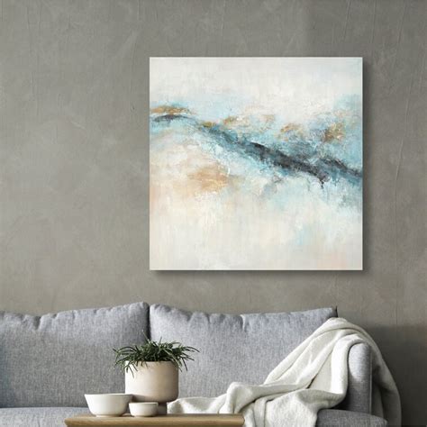Williston Forge River Wrapped Canvas Painting Wayfair Co Uk