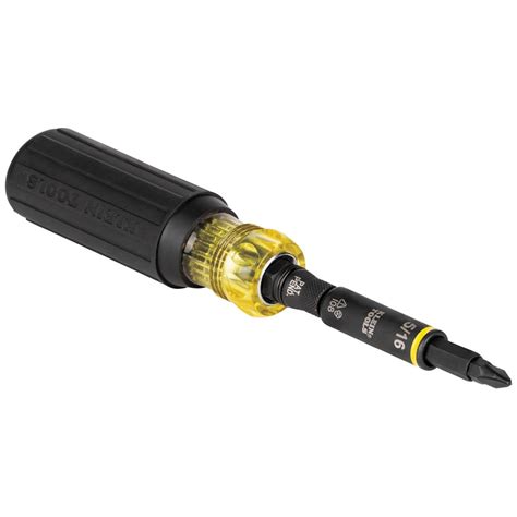 Klein Tools 11 In 1 Ratcheting Impact Multi Bit Screwdriver With