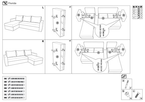 Extendable Sofa Florida Florida Dark Blue Grey Furniture Videnov