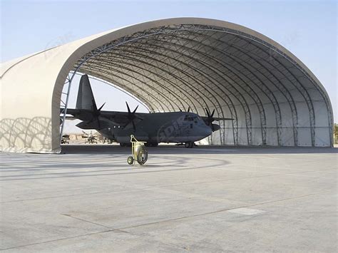 Tensile Fabric Structure For Military Aviation Aircraft Hangars
