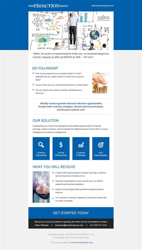Custom Mailchimp Template For Proaction Group