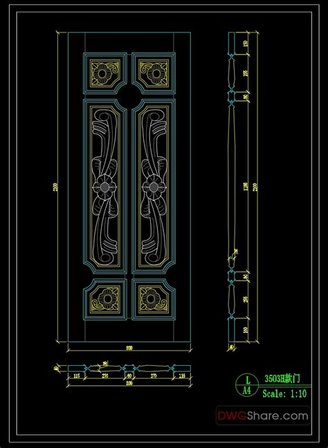 223 Autocad Wooden Door Free Download Artofit