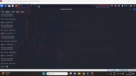 Please Help Me Why Do I Get No Active Sessions Rmetasploit