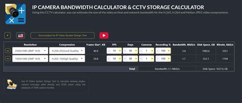 IP Camera Calculator