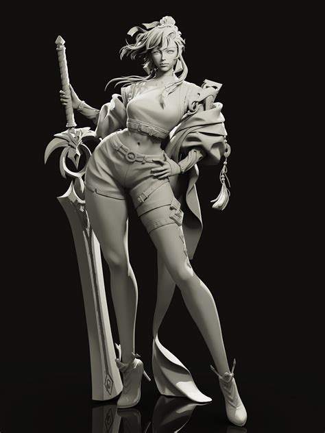 3d Game Character Modeling Behance